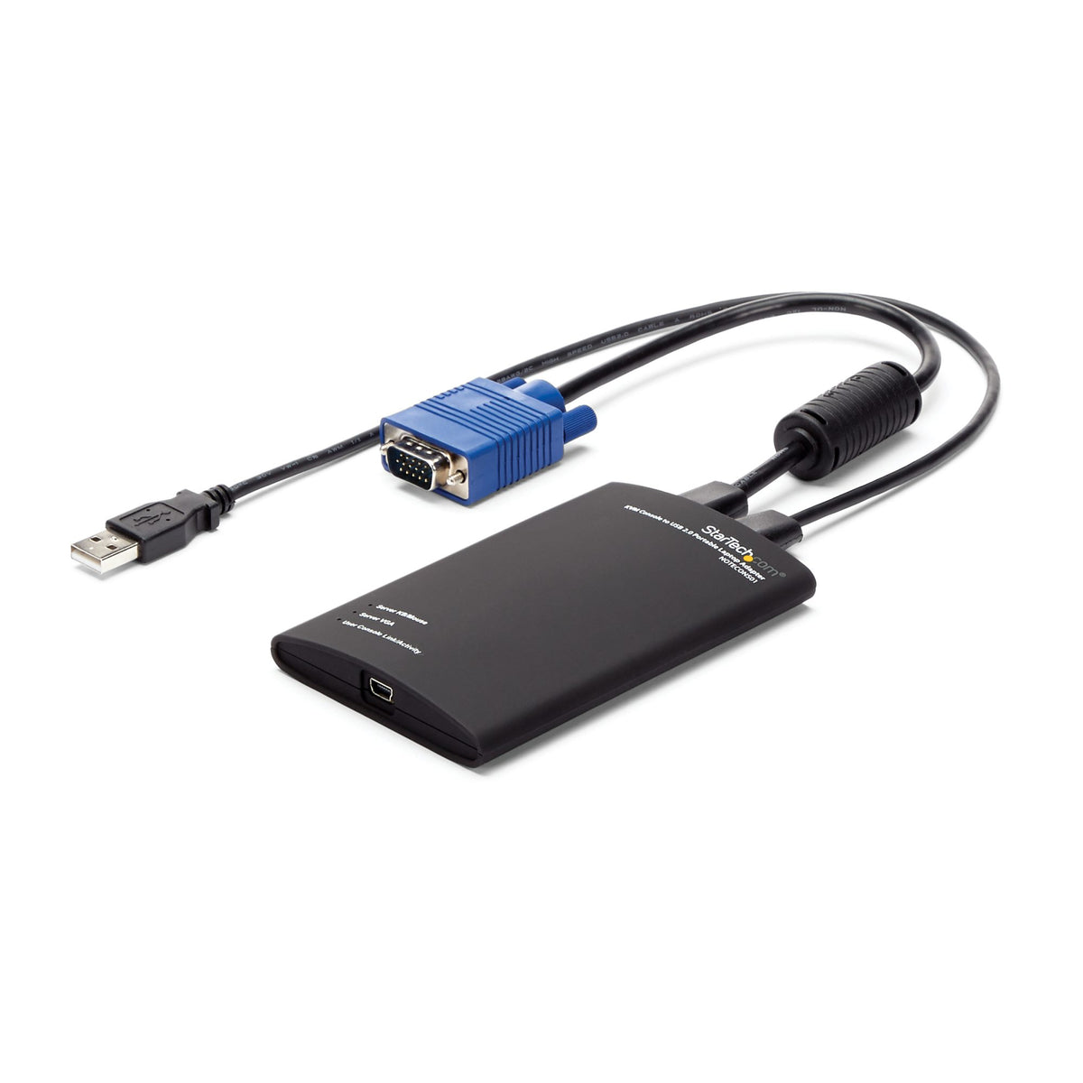 StarTech.com KVM Console to USB 2.0 Portable Laptop Crash Cart Adapter ...