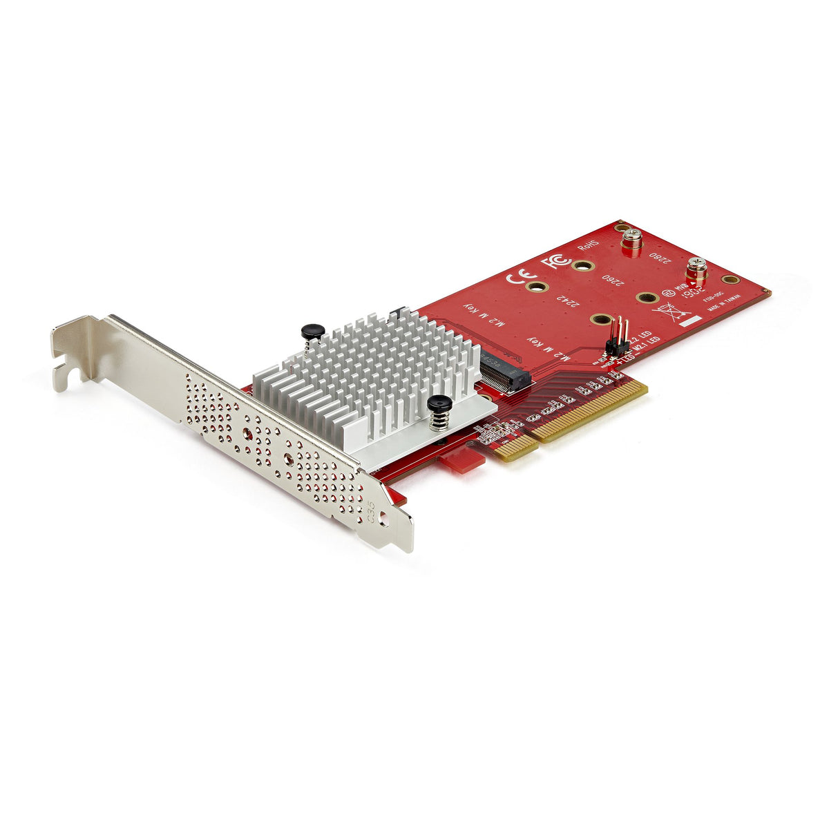StarTech.com Dual M.2 PCIe SSD Adapter Card - x8 / x16 Dual NVMe or AH ...