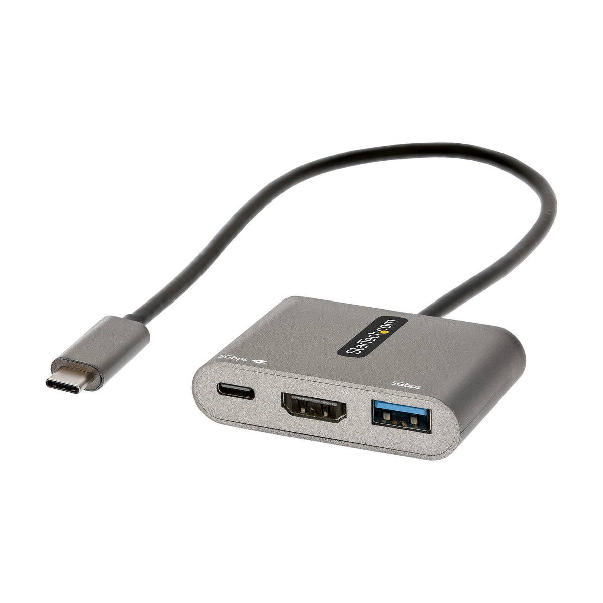 StarTech.com USB C Multiport Adapter, USB-C to HDMI 4K Video, 100W PD ...