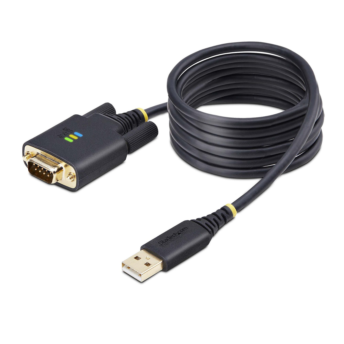 StarTech.com 6.6ft (2m) USB to Serial Adapter Cable, COM Retention, In ...
